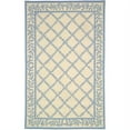 SAFAVIEH Chelsea Alecia Geometric Borders Wool Area Rug, Ivory/Light ...