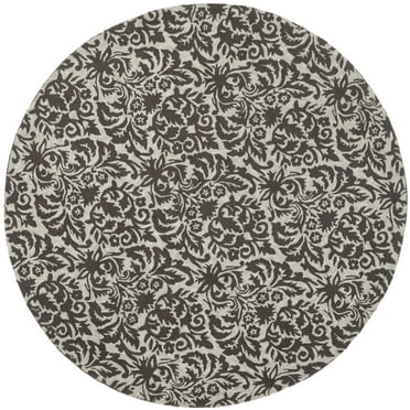 SAFAVIEH Chelsea Marilou Checkered Wool Area Rug, Black/Ivory, 2'6" x 5 ...