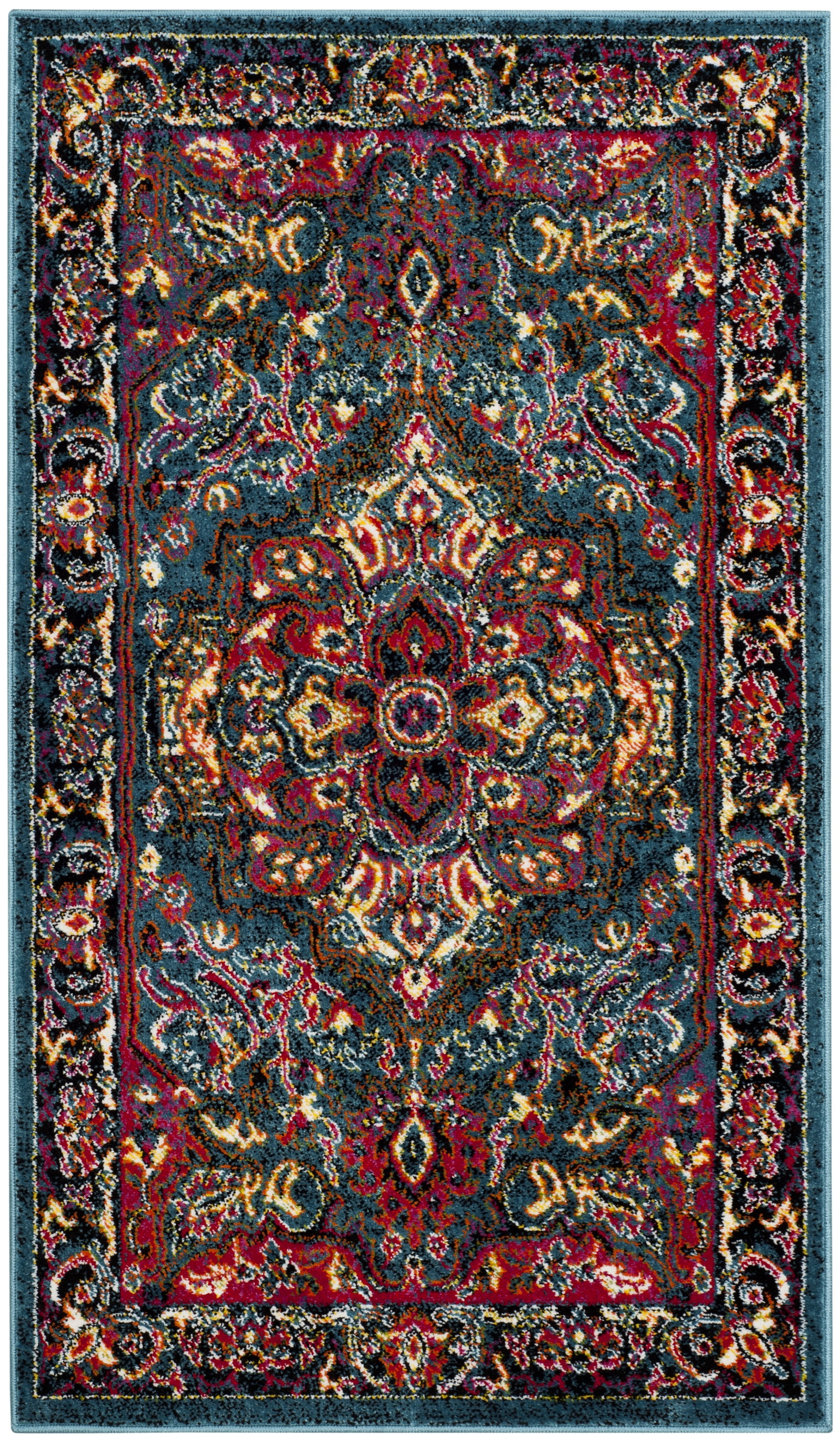 SAFAVIEH Cherokee CHR915A Light Blue / Fuchsia Rug - Walmart.com