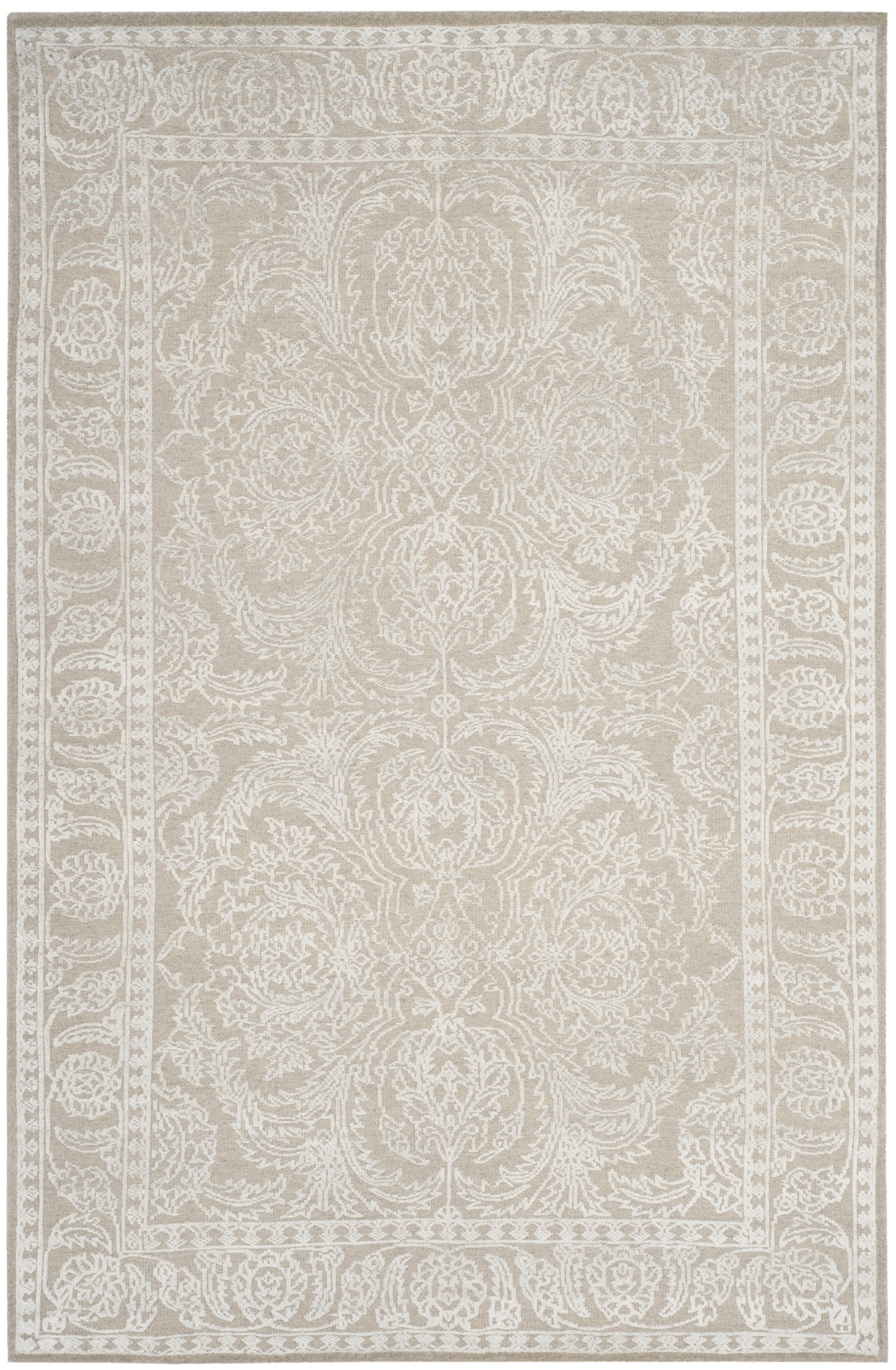 SAFAVIEH Chester Rachel Southwestern Area Rug, Linen/Pearl, 6' x 9 ...