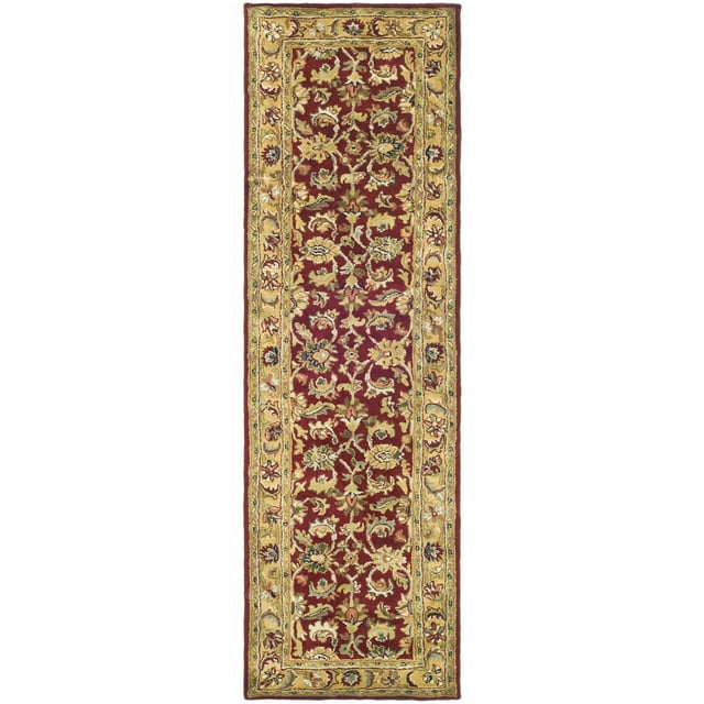 SAFAVIEH Classic Gloria Traditional Wool Runner Rug, Red/Gold, 2'3" x 8 ...