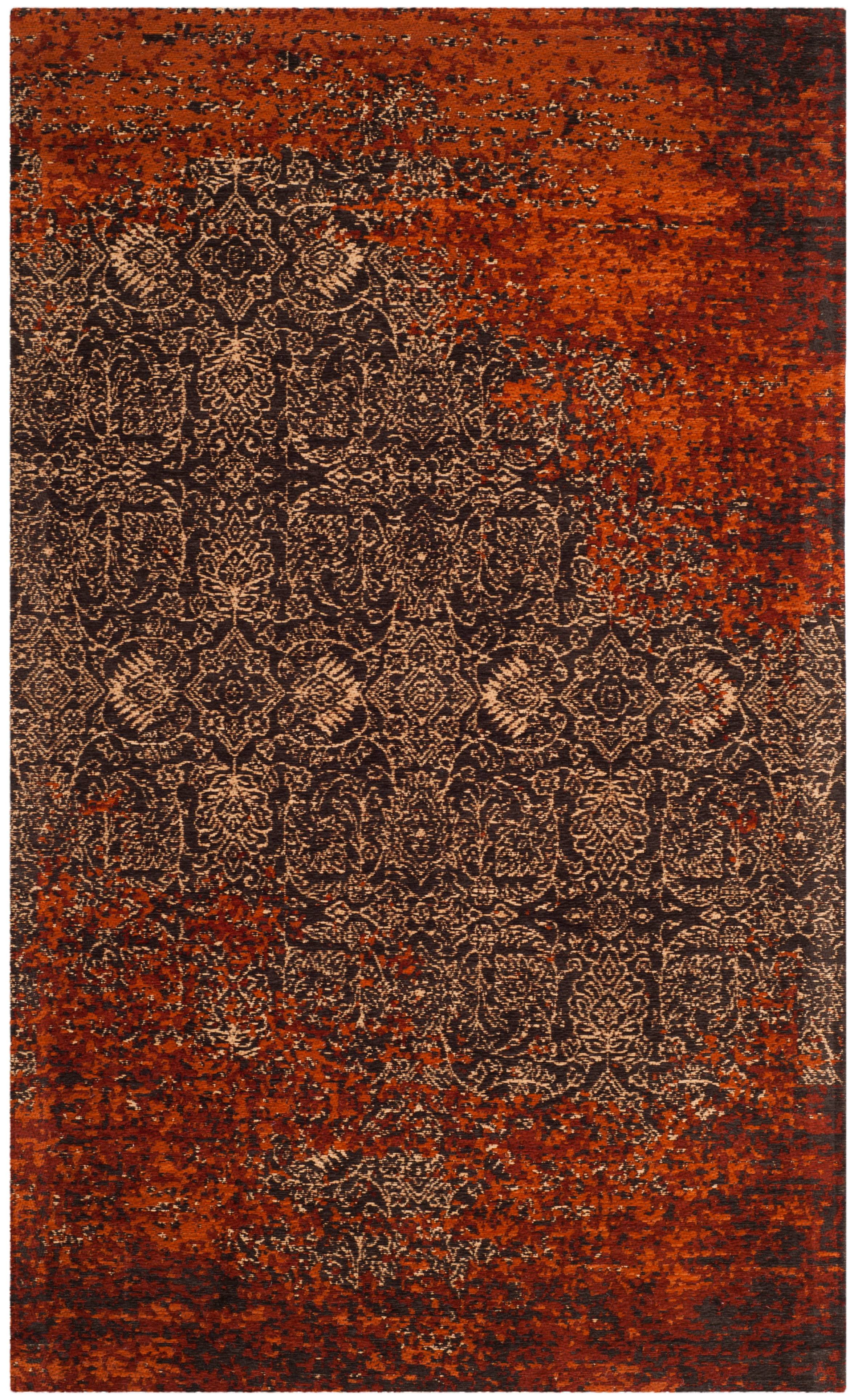 SAFAVIEH Classic Vintage Adelaide Abstract Area Rug, Rust/Brown, 3' x 5 ...