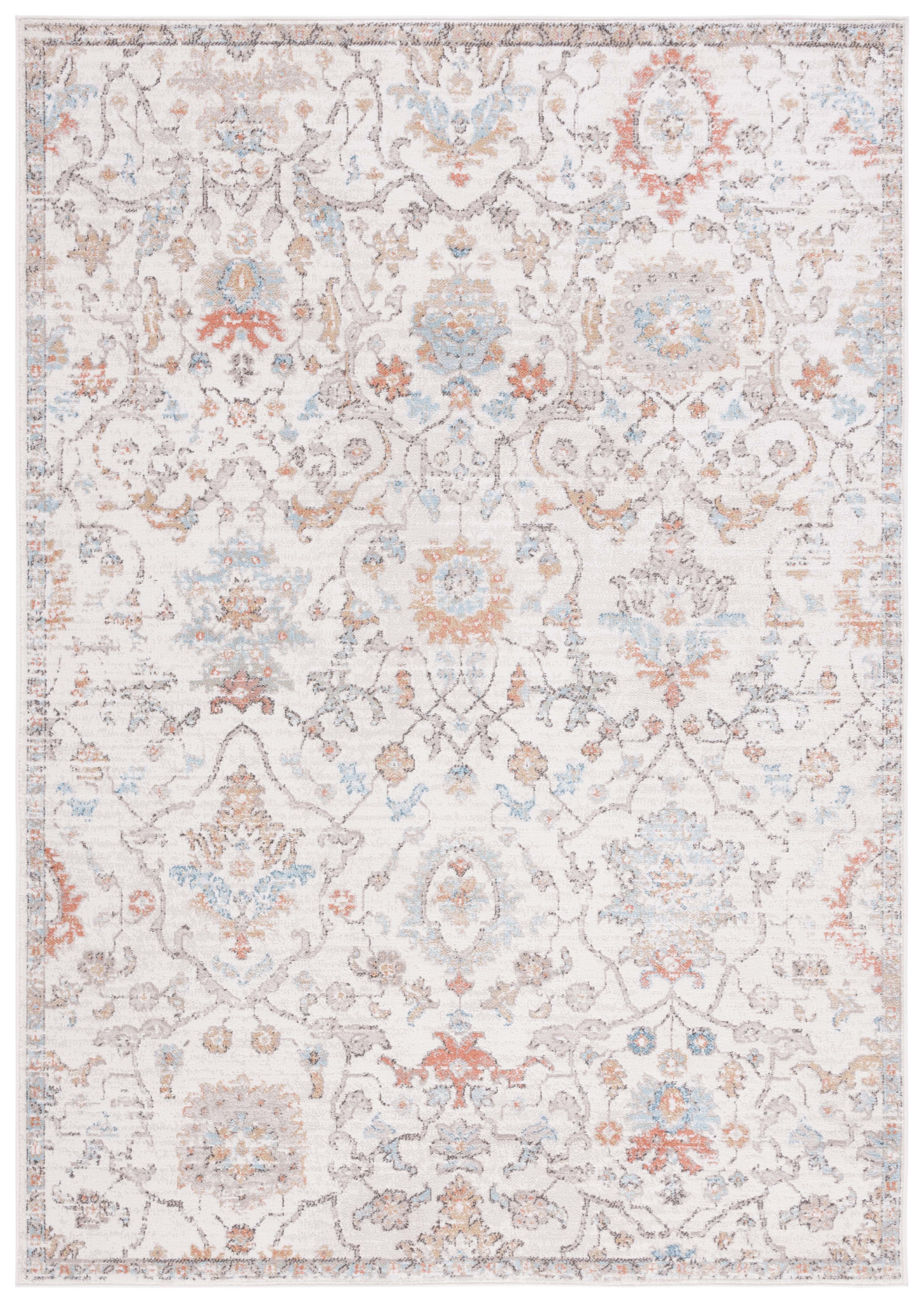 SAFAVIEH Cornelia Kalina Medallion Area Rug, Ivory/Multi, 5'3" x 7'6 ...