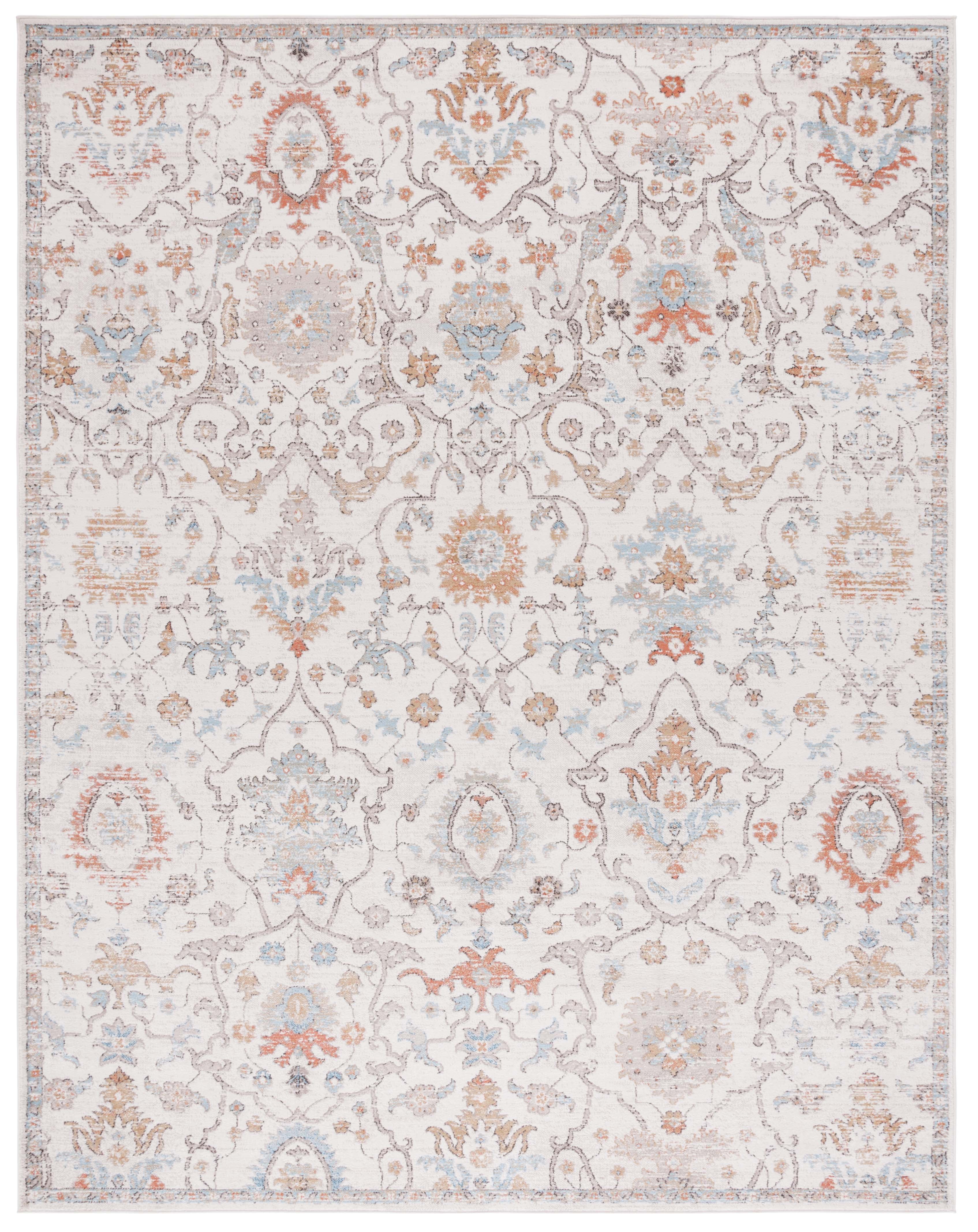 SAFAVIEH Cornelia Kalina Medallion Area Rug, Ivory/Multi, 8' x 10 ...