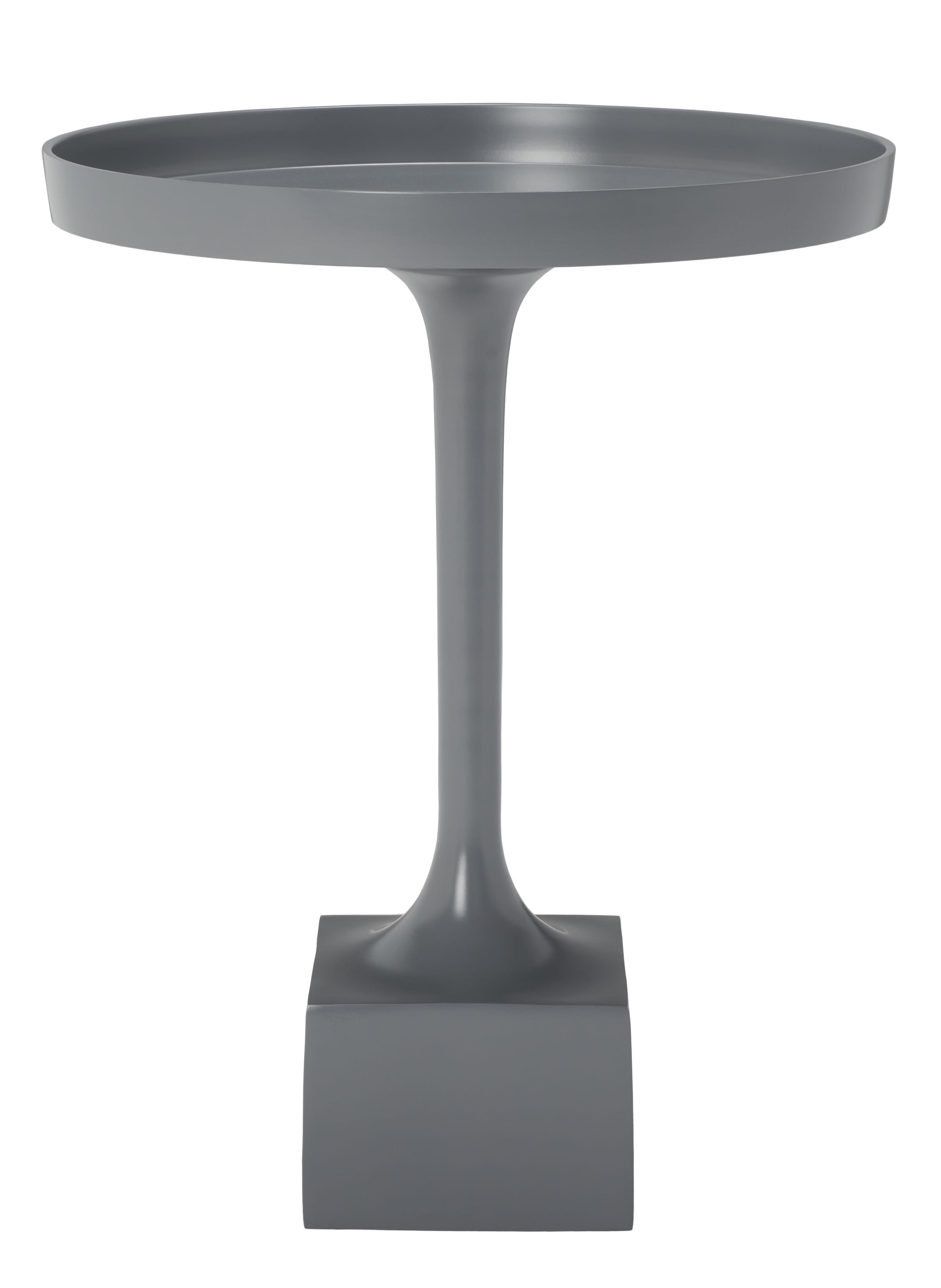 SAFAVIEH Corvus Round End Table, Dark Grey - Walmart.com