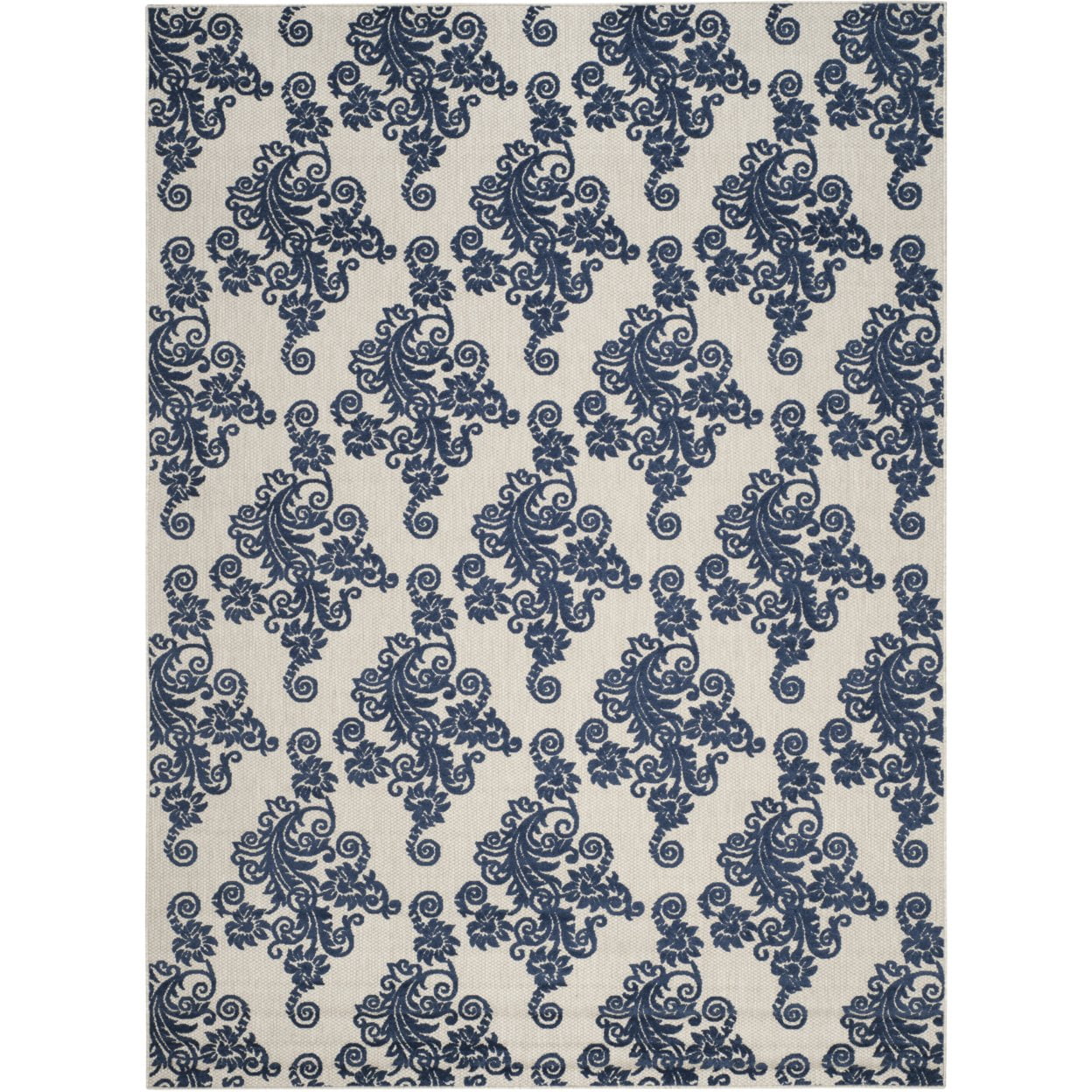 SAFAVIEH Cottage COT909B Light Grey / Royal Blue Rug - Walmart.com