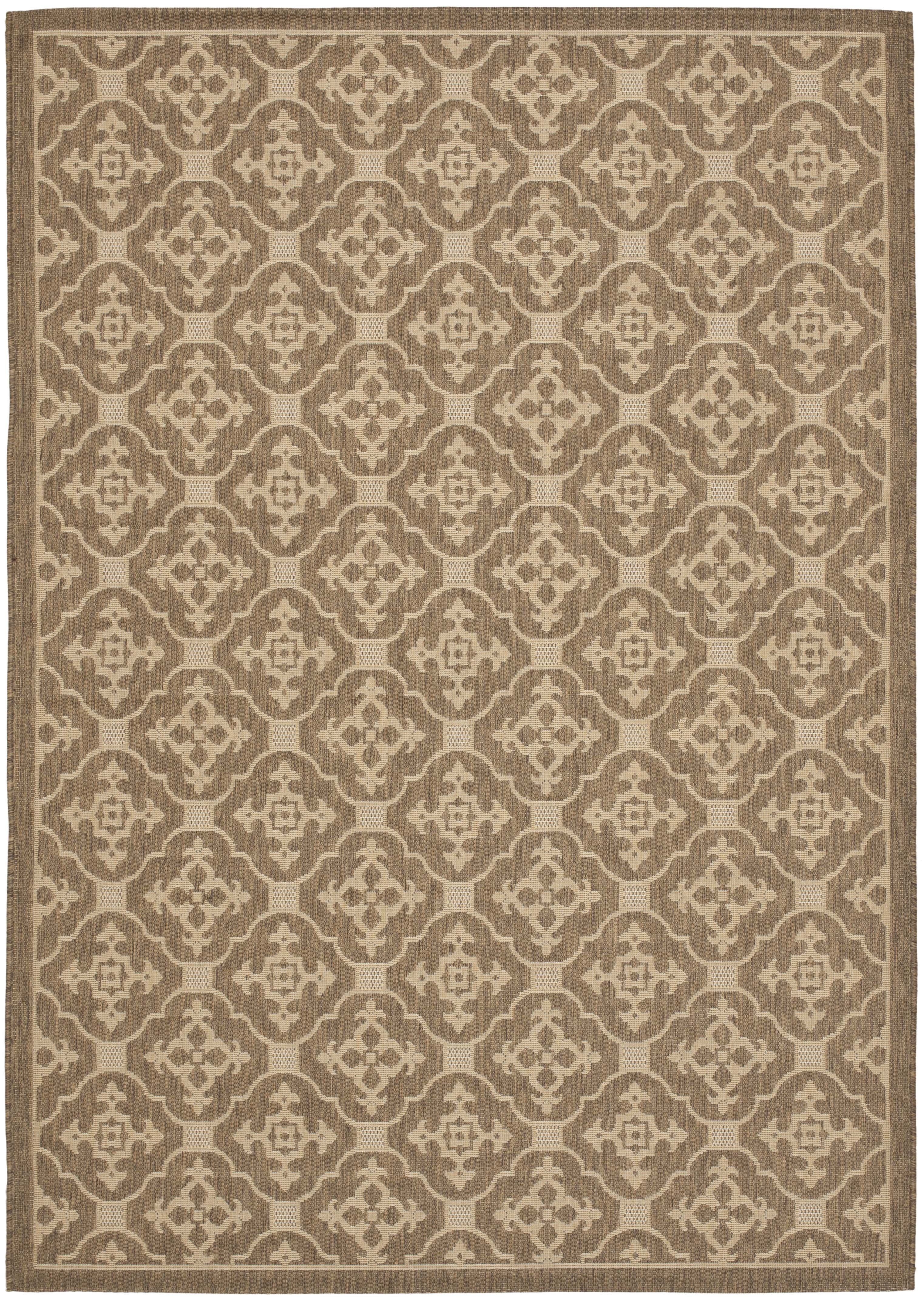 SAFAVIEH Courtyard Alastar Geometric Indoor/Outdoor Area Rug, 5'3" x 7 ...