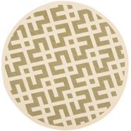 SAFAVIEH Courtyard Alvin Geometric Indoor/Outdoor Area Rug, 6'7" x 9'6 ...