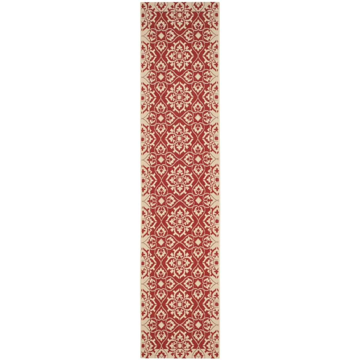 SAFAVIEH Courtyard Austin Geometric Indoor/Outdoor Runner Rug, 2'3" x ...