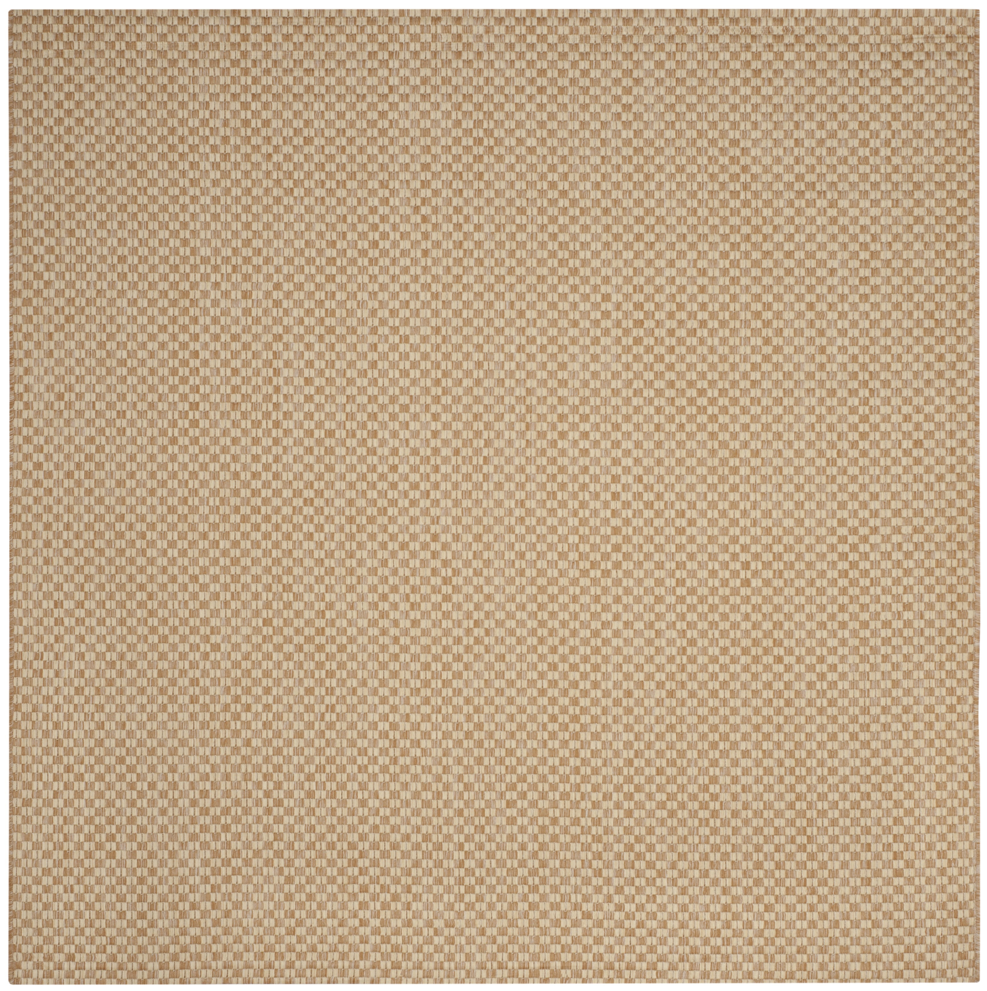 SAFAVIEH Courtyard Blair Checkered Indoor/Outdoor Area Rug, Natural ...