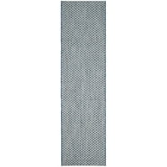 SAFAVIEH Courtyard Trena Fish Print Indoor/Outdoor Runner Rug, 2'3" x ...