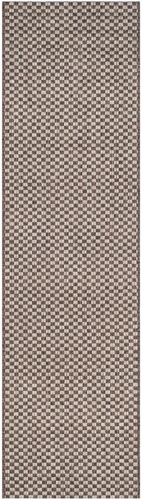 SAFAVIEH Courtyard Indoor/Outdoor Polypropylene Rug, Geometric Runner ...