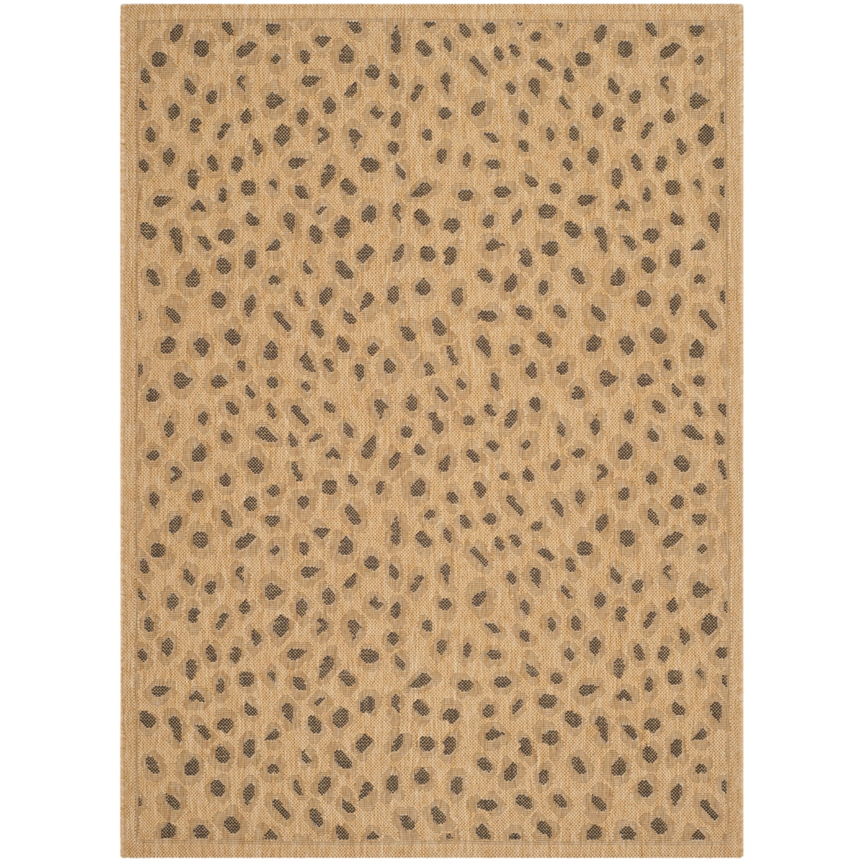 SAFAVIEH Courtyard Camille Cheetah Print Indoor/Outdoor Area Rug, 5'3 ...