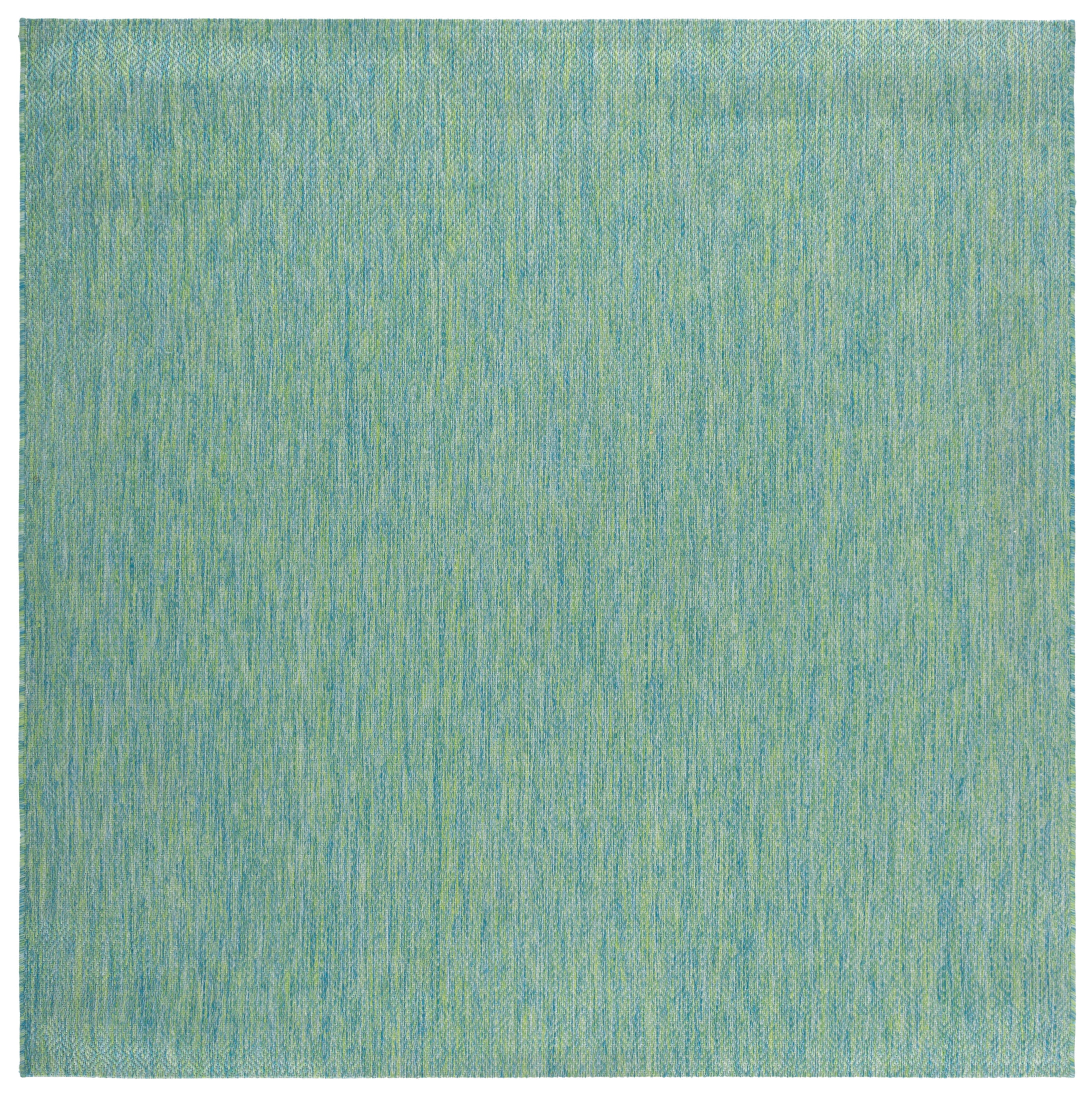 Safavieh Courtyard Finnian Solid Indoor/Outdoor Area Rug, Green/Blue, 4 ...