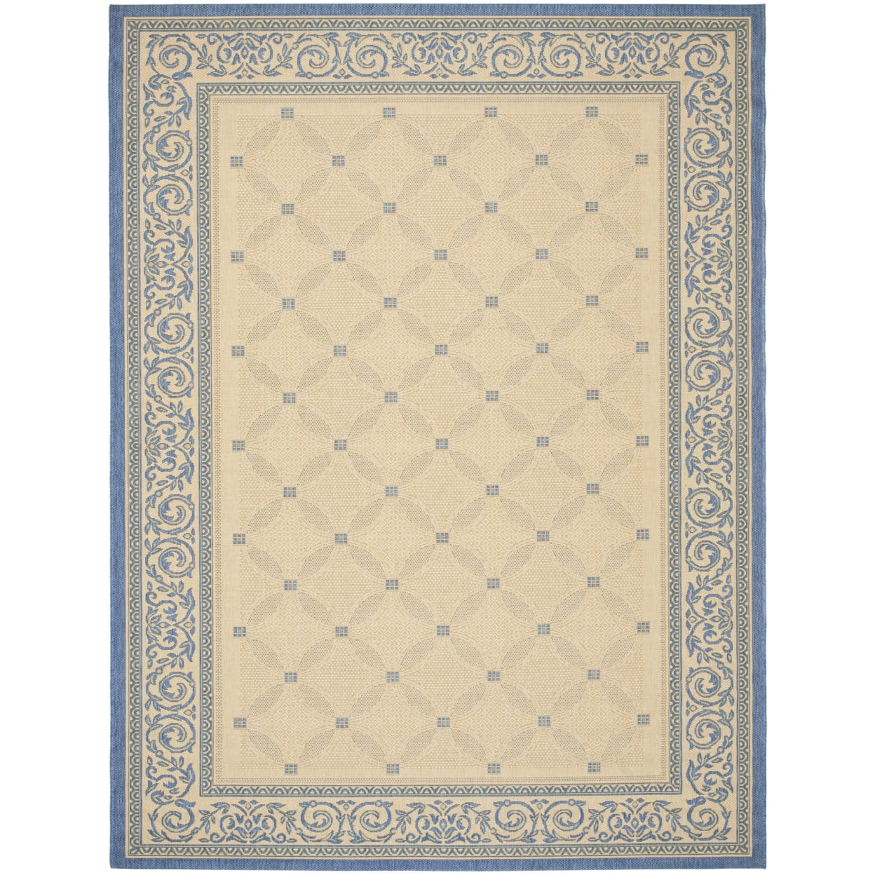 SAFAVIEH Courtyard Gaus Geometric Indoor/Outdoor Area Rug, 2'7" x 5 ...