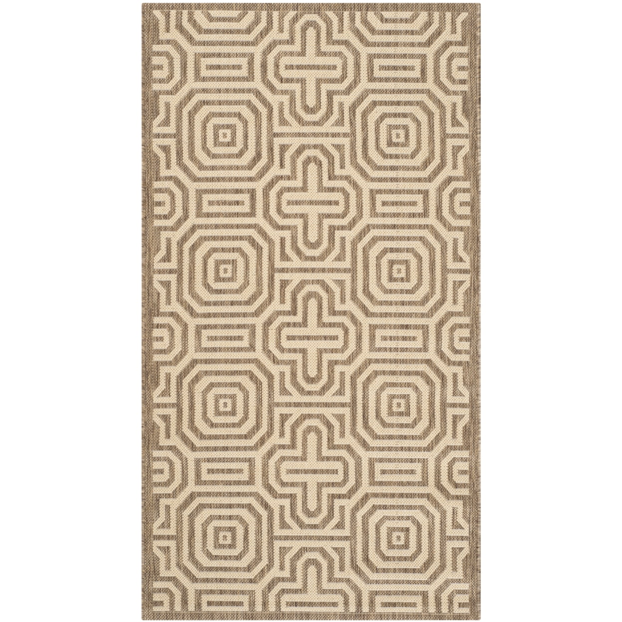 SAFAVIEH Courtyard Holly Geometric Indoor/Outdoor Area Rug, 2'7" x 5 ...