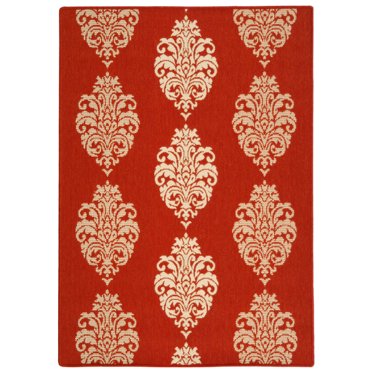 SAFAVIEH Indoor Outdoor CY4038A Courtyard Natural / Olive Rug - Walmart.com