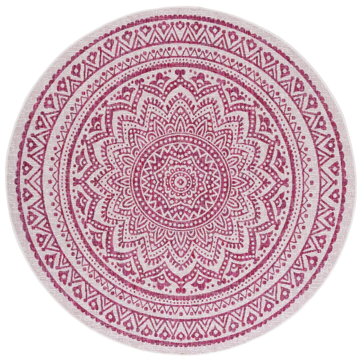 SAFAVIEH Courtyard Josiah Floral Medallion Indoor/Outdoor Area Rug ...