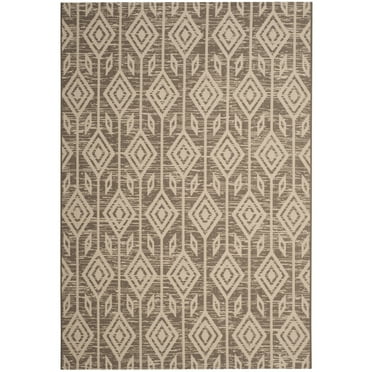 SAFAVIEH Sunrise Katie Floral Reversible Indoor/Outdoor Area Rug, Grey ...