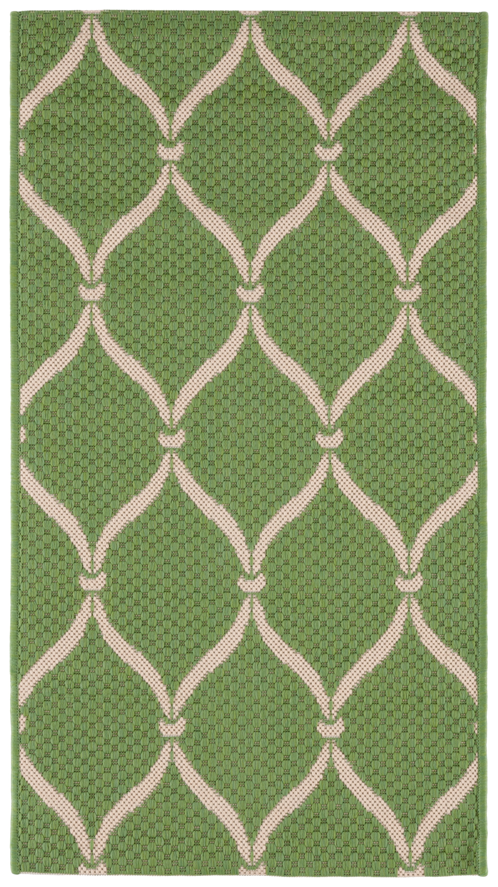 SAFAVIEH Courtyard Linnet Geometric Indoor/Outdoor Area Rug, Green ...