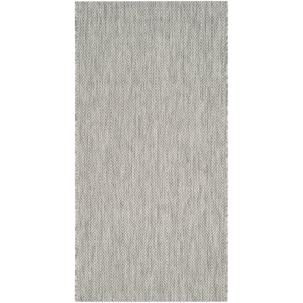 SAFAVIEH Courtyard Mitre Geometric Indoor/Outdoor Area Rug, Grey/Grey ...