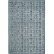 SAFAVIEH Bermuda Kieron Geometric Indoor/Outdoor Runner Rug Navy/Cream ...