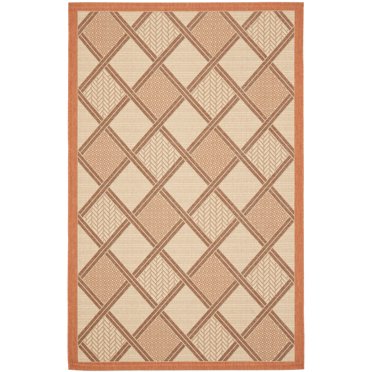 SAFAVIEH Courtyard Talbot Checkered Indoor/Outdoor Area Rug, Black ...