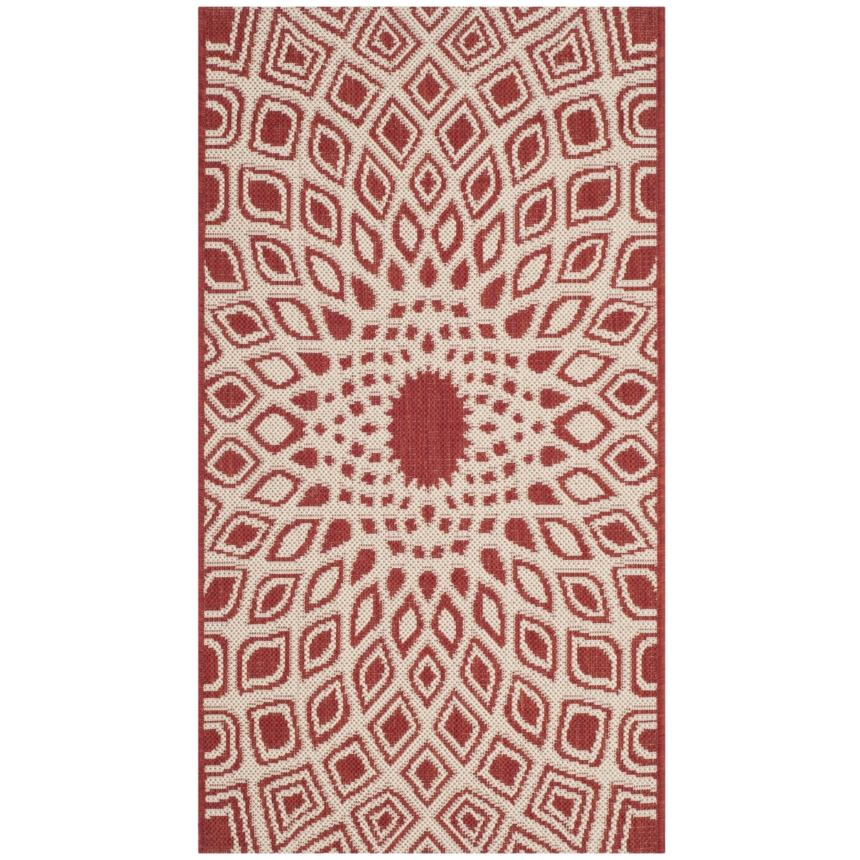 SAFAVIEH Courtyard Thane Nautical Indoor/Outdoor Area Rug, 2' x 3'7 ...