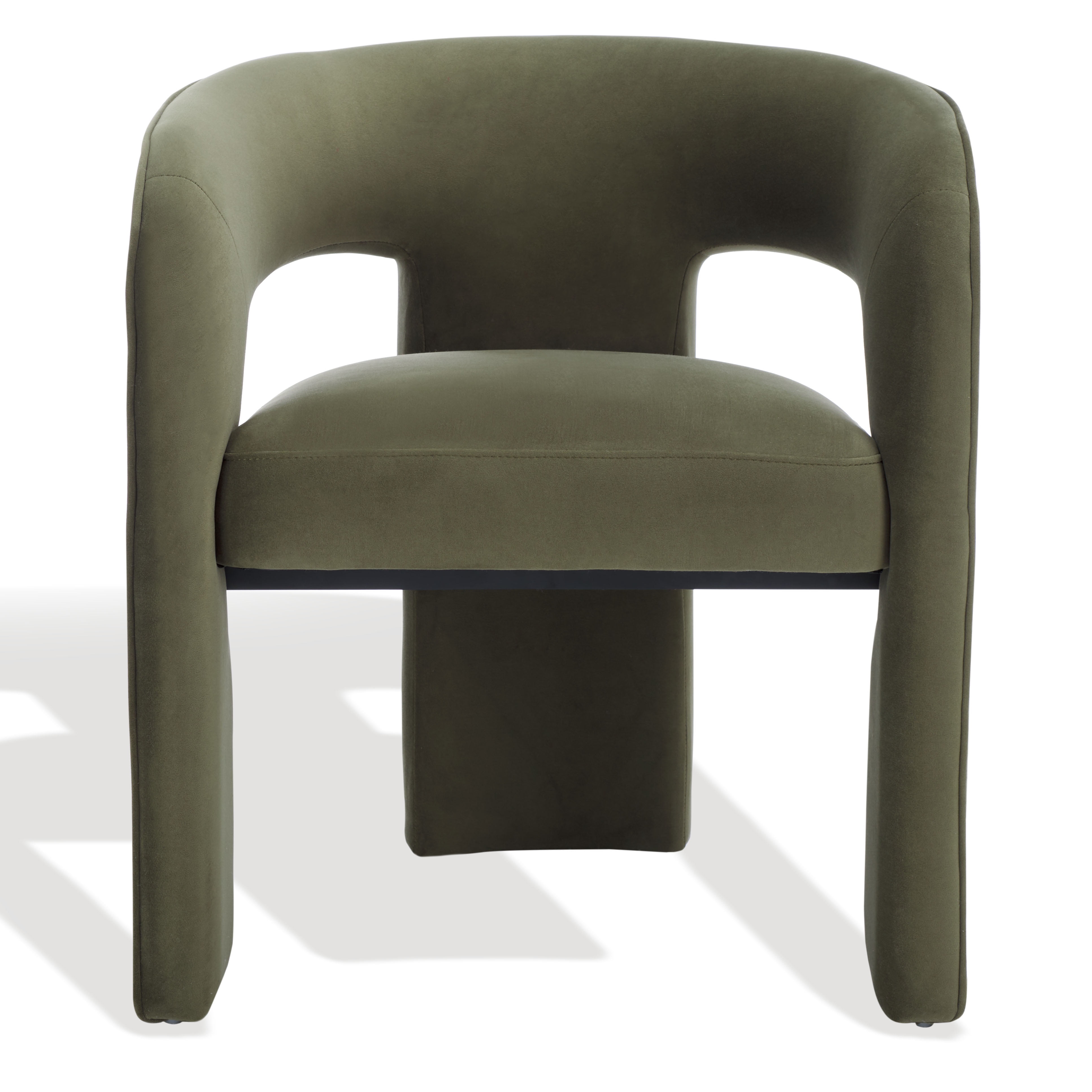 SAFAVIEH Couture Catharia Velvet Dining Armchair Olive Green - Walmart.com