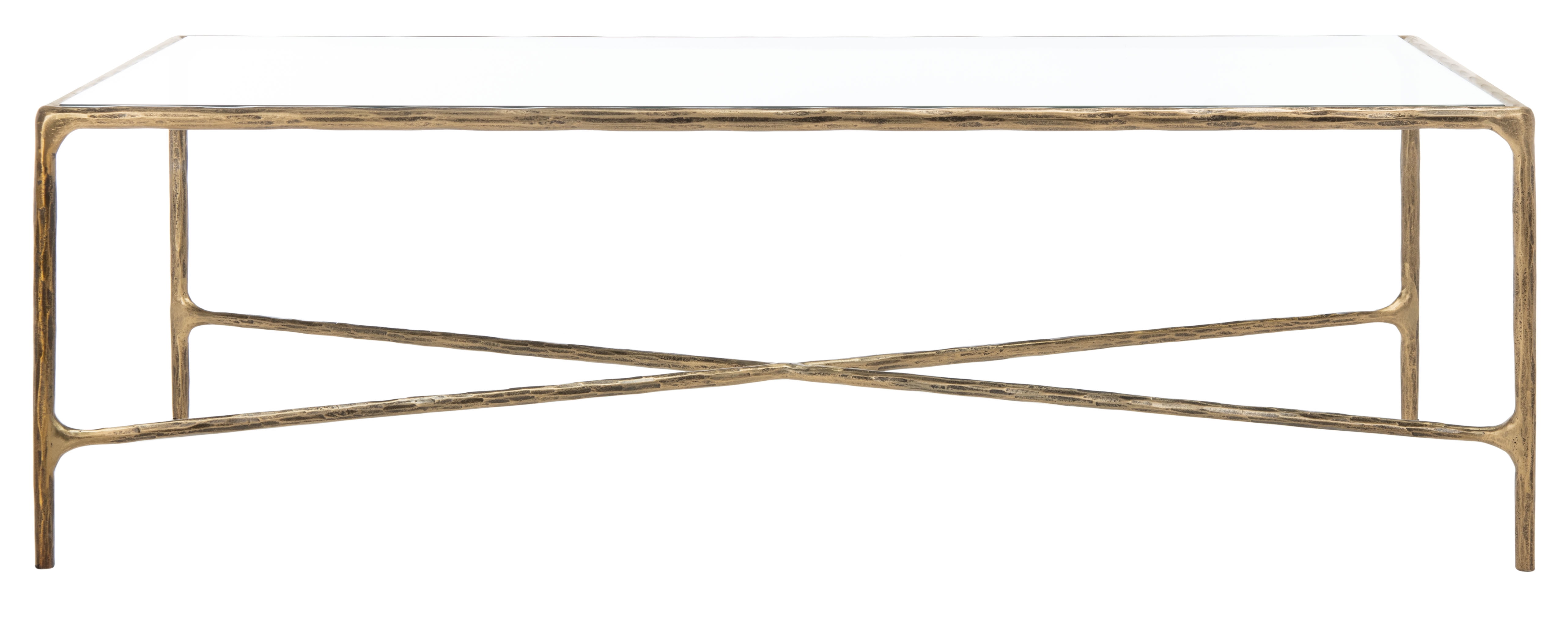 SAFAVIEH Couture Jessa Glam Metal Coffee Table, Brass - Walmart.com
