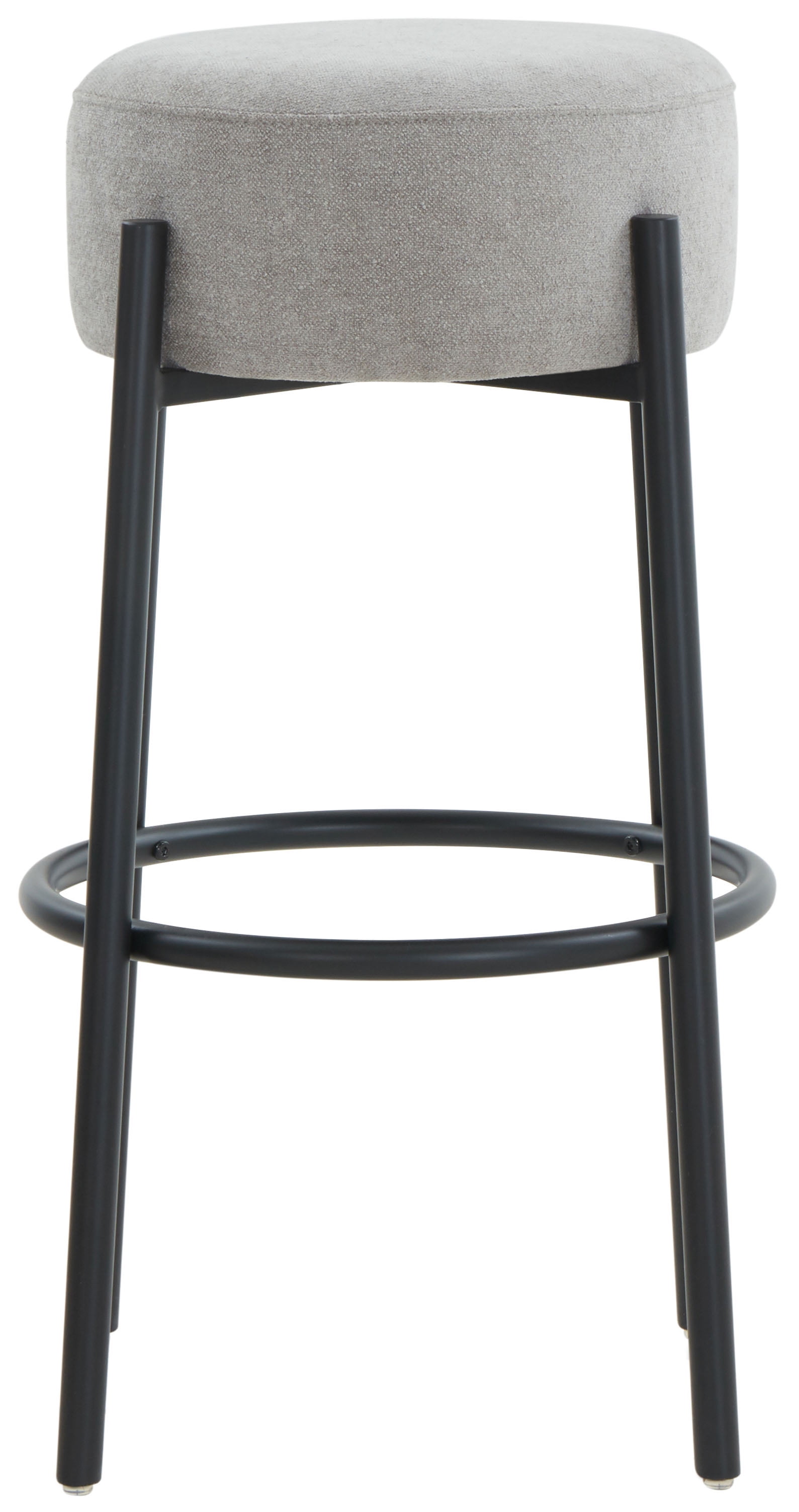 SAFAVIEH Couture Paisleigh Round Backless Bar Stool, Grey/Black ...