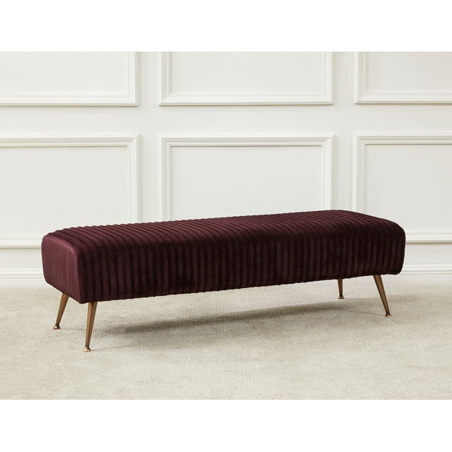 SAFAVIEH Couture Salome Solid Velvet Contemporary Bench, Giotto ... SAFAVIEH Couture Salome Solid Velvet Contemporary Bench, Giotto ...