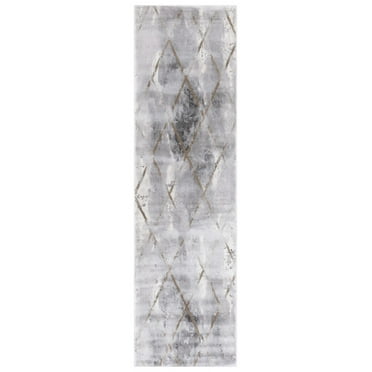 SAFAVIEH Craft Kaelee Abstract Area Rug, 5'3" x 7'6", Grey/Blue ...
