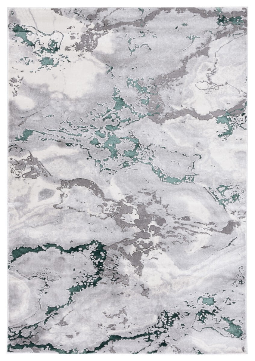 SAFAVIEH Craft Elouise Abstract Area Rug, 2'7" x 5', Grey/Green ...