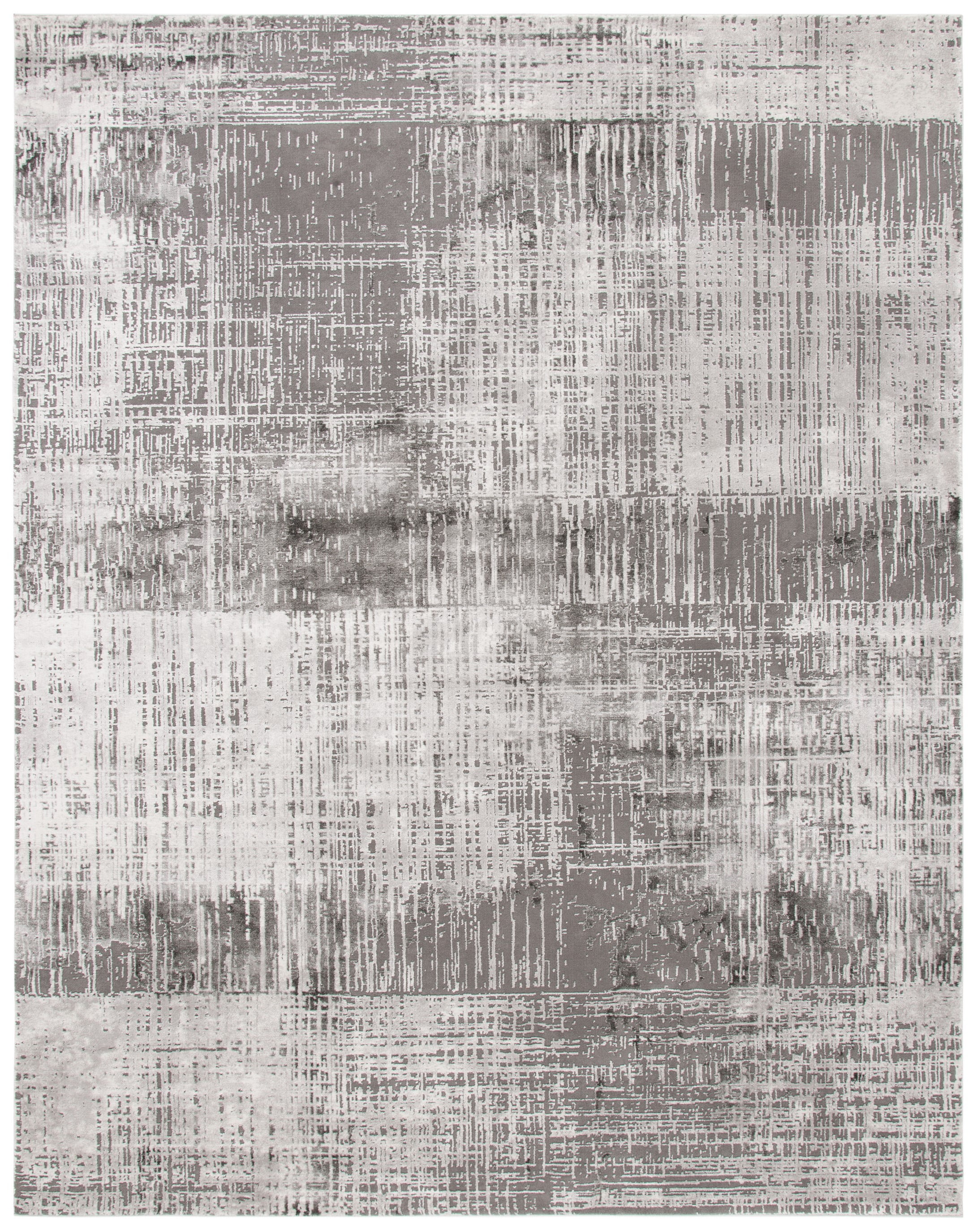SAFAVIEH Craft Emmet Faded Abstract Area Rug, Grey/Dark Grey, 10'6" x ...