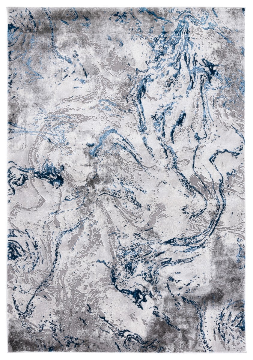 SAFAVIEH Craft Kaelee Abstract Area Rug, 5'3" x 7'6", Grey/Blue ...