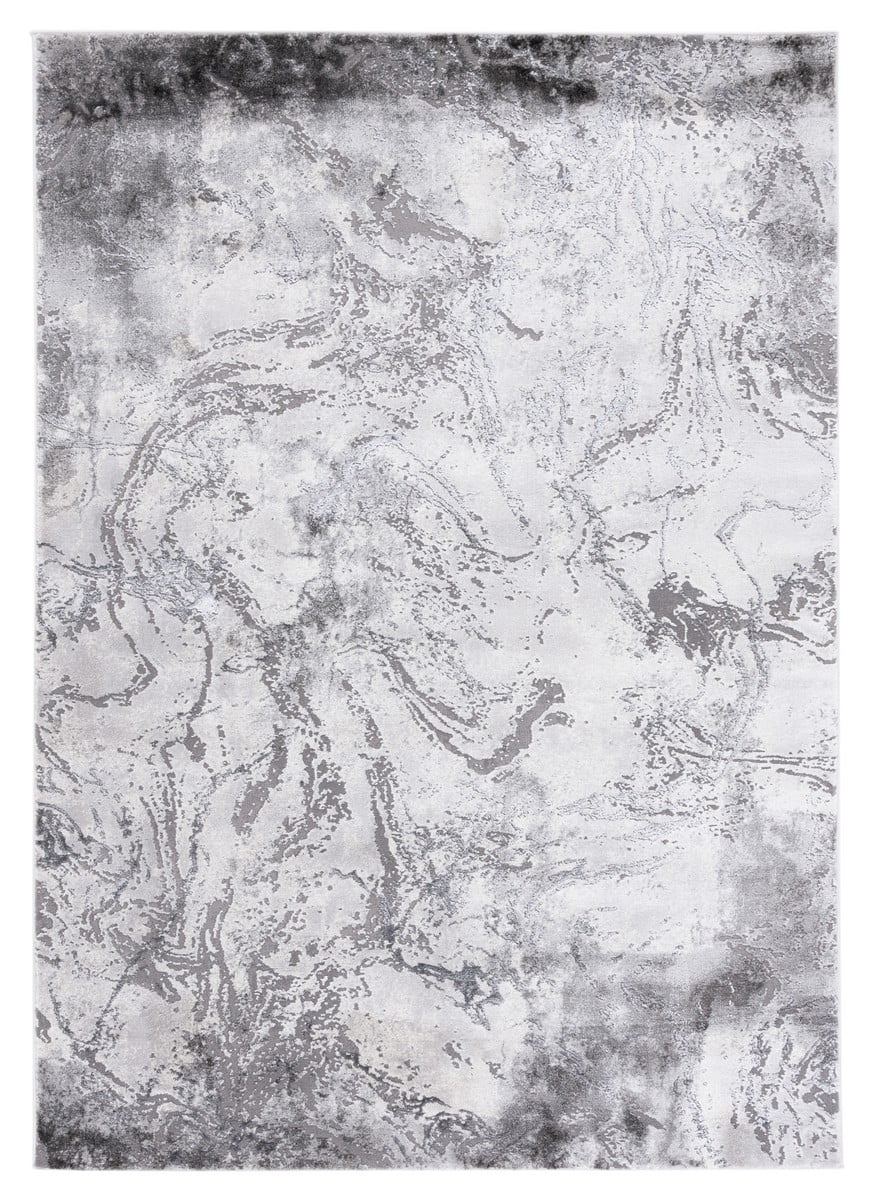 SAFAVIEH Craft Kaelee Abstract Area Rug, 9' x 12', Grey/Silver ...