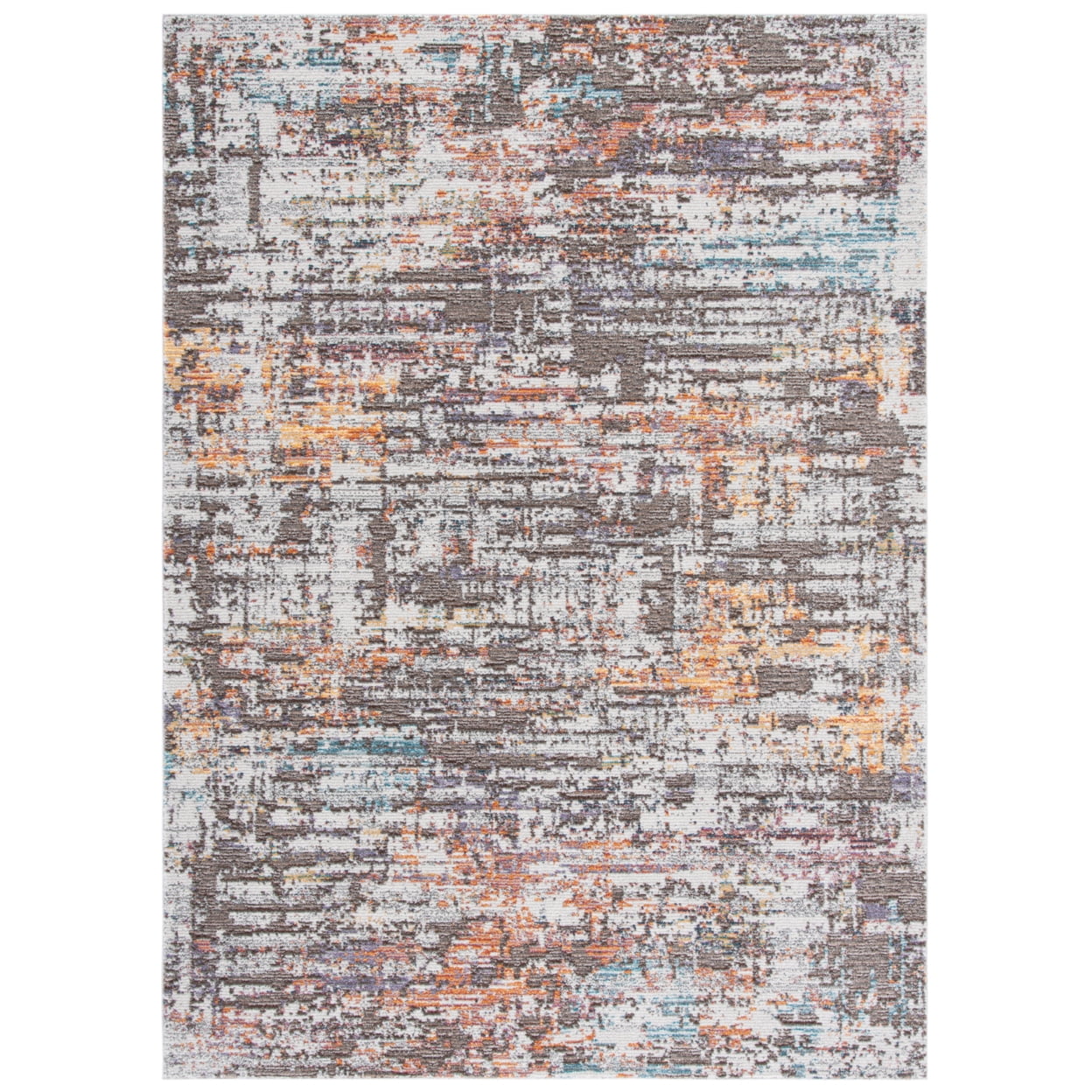 SAFAVIEH Crystal Malcolm Abstract Area Rug, Gold/Rust, 8' x 10 ...