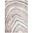 SAFAVIEH Cyrus Scarlett Abstract Shag Area Rug, 5'5" x 7'6", Beige/Rust ...