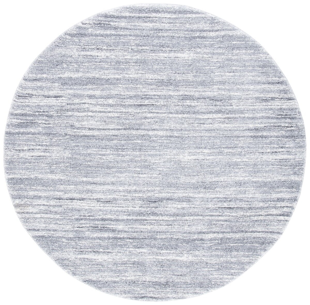 SAFAVIEH Cyrus Vinal Modern Shag Area Rug, 6'7" x 6'7" Round, Grey ...