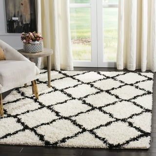 SAFAVIEH Natura Taegan Geometric Diamonds Area Rug, Ivory/Stone, 8' x ...
