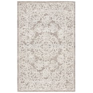 SAFAVIEH Adirondack Wyatt Traditional Distressed Area Rug, Black/Ivory ...
