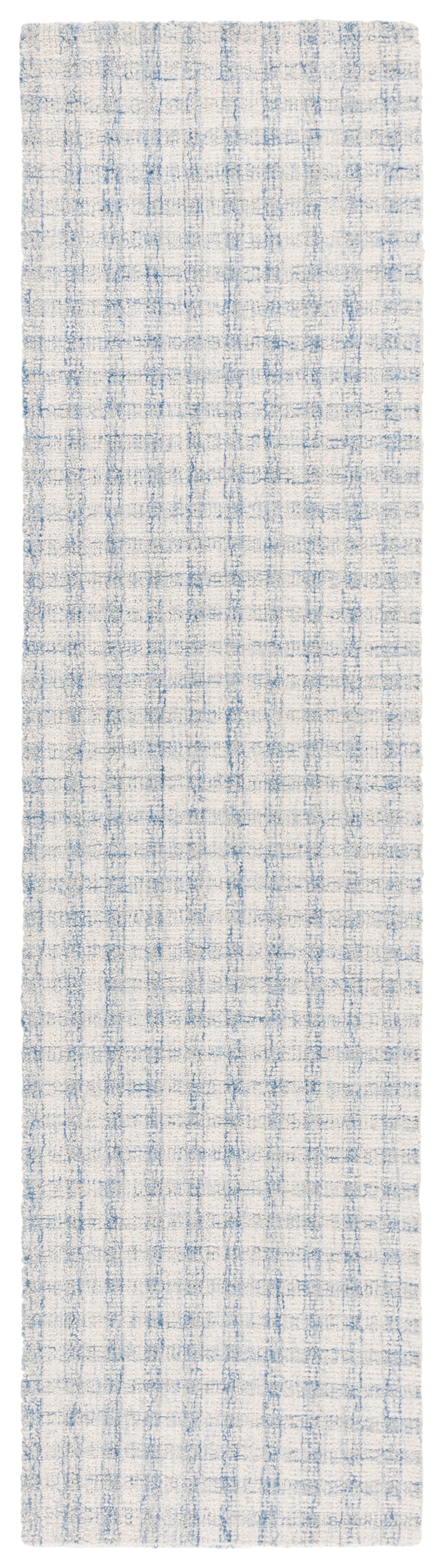SAFAVIEH Ebony Colbert Plaid Runner Rug, Blue/Ivory, 2'3" x 9 ...