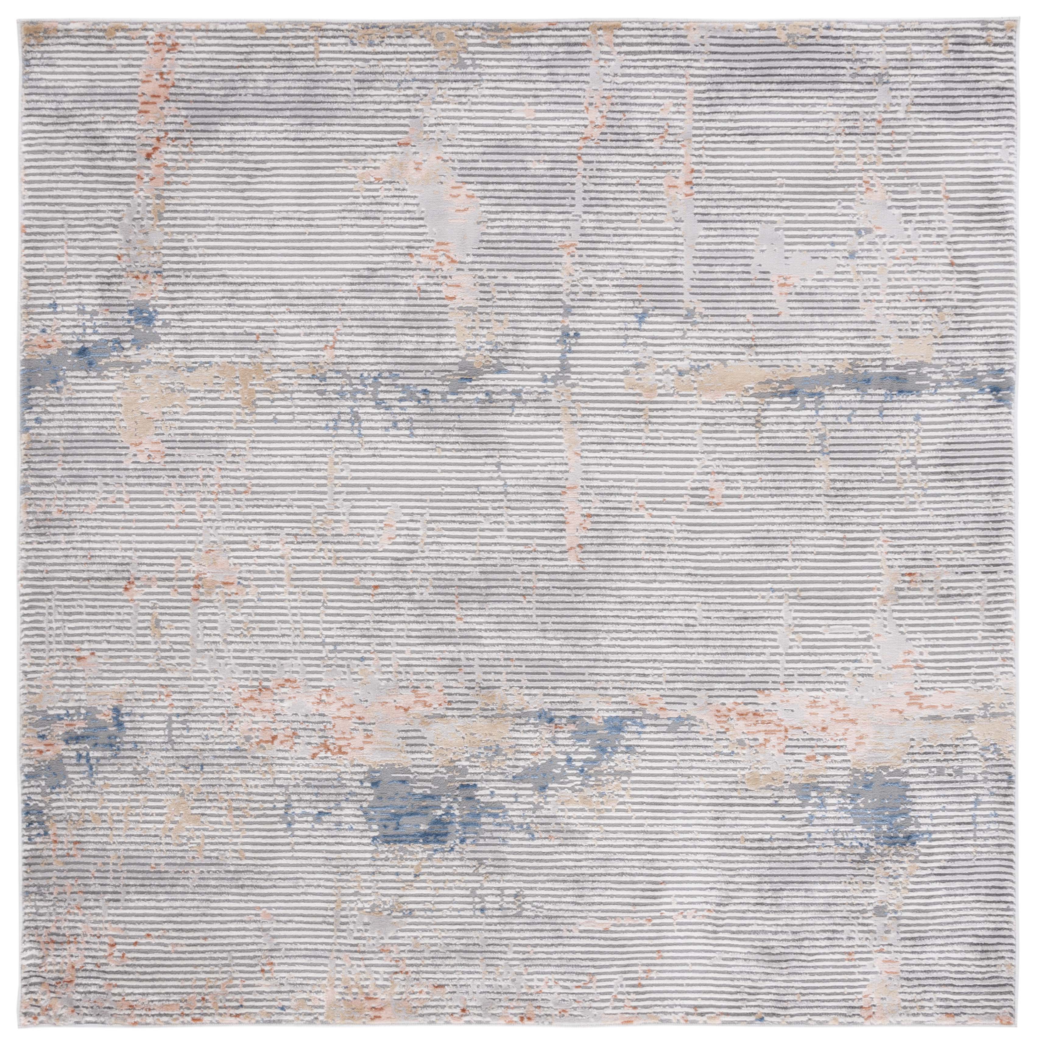 SAFAVIEH Eternal Alec Abstract Area Rug, Grey/Gold, 6'7