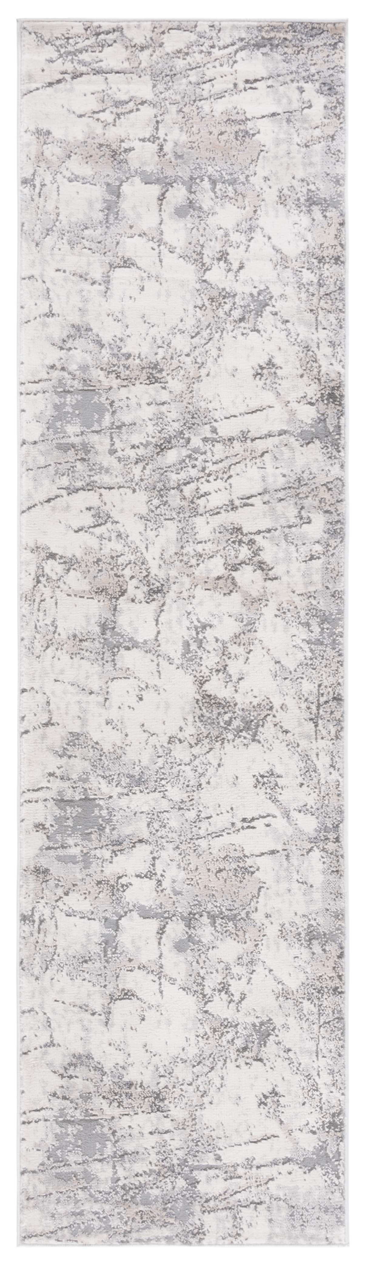 SAFAVIEH Eternal Alene Abstract Runner Rug, Ivory/Grey, 2'2" x 8 ...