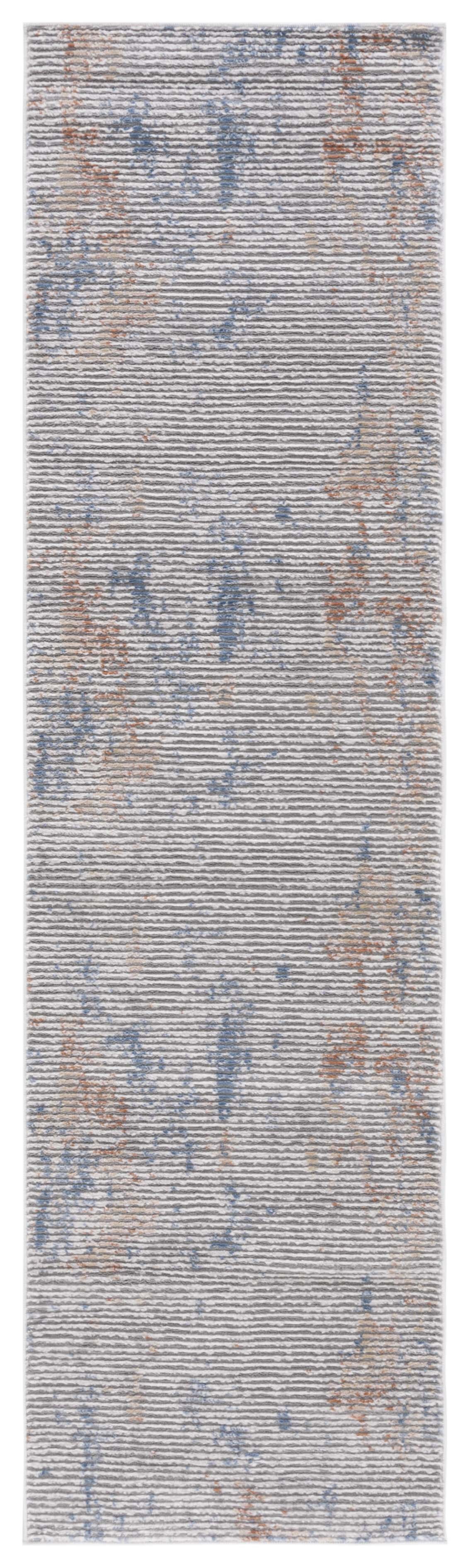 SAFAVIEH Eternal Aleta Abstract Runner Rug, Grey/Blue, 2'2" x 8 ...
