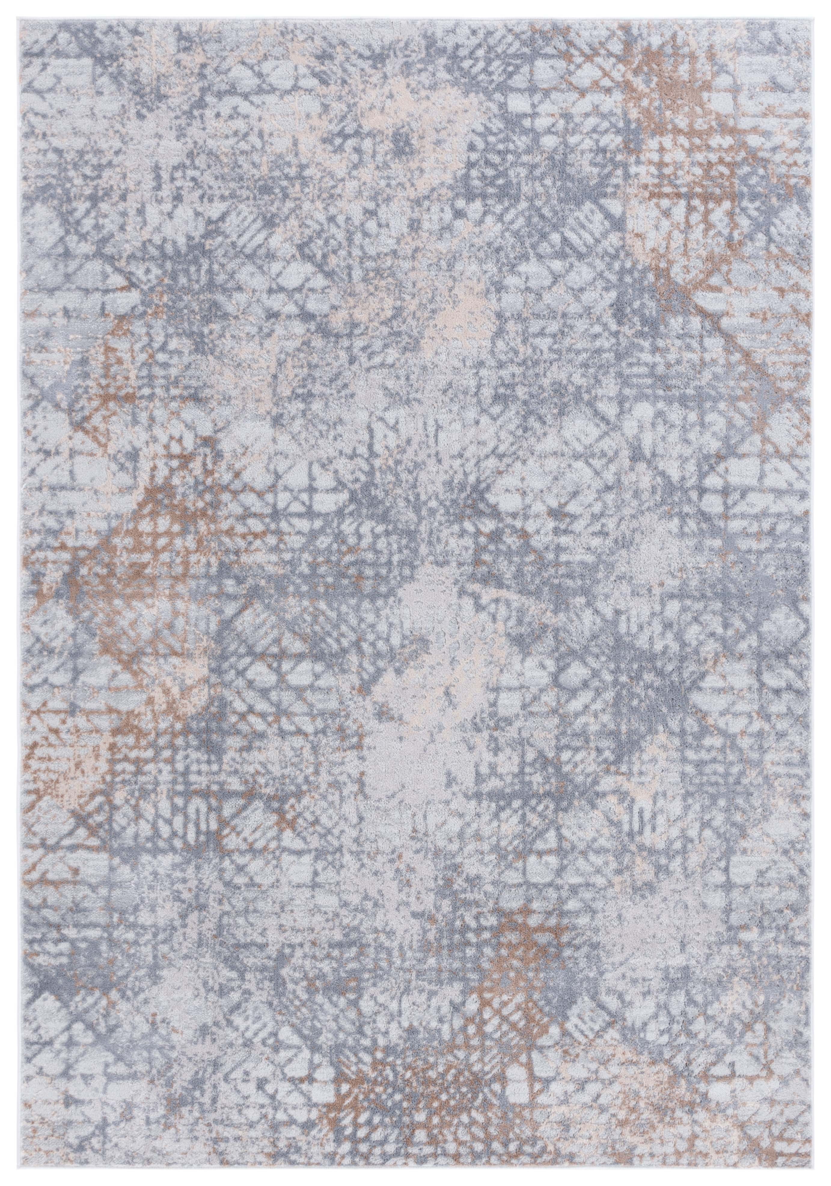 SAFAVIEH Eternal Alexus Abstract Area Rug, Grey/Ivory, 5'3" x 7'6 ...