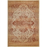 SAFAVIEH Evoke Farran Traditional Distressed Area Rug, Rust/Cream, 4' x ...