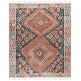 SAFAVIEH Farmhouse Flannery Southwestern Area Rug, Ivory/Navy, 10'5" x ...