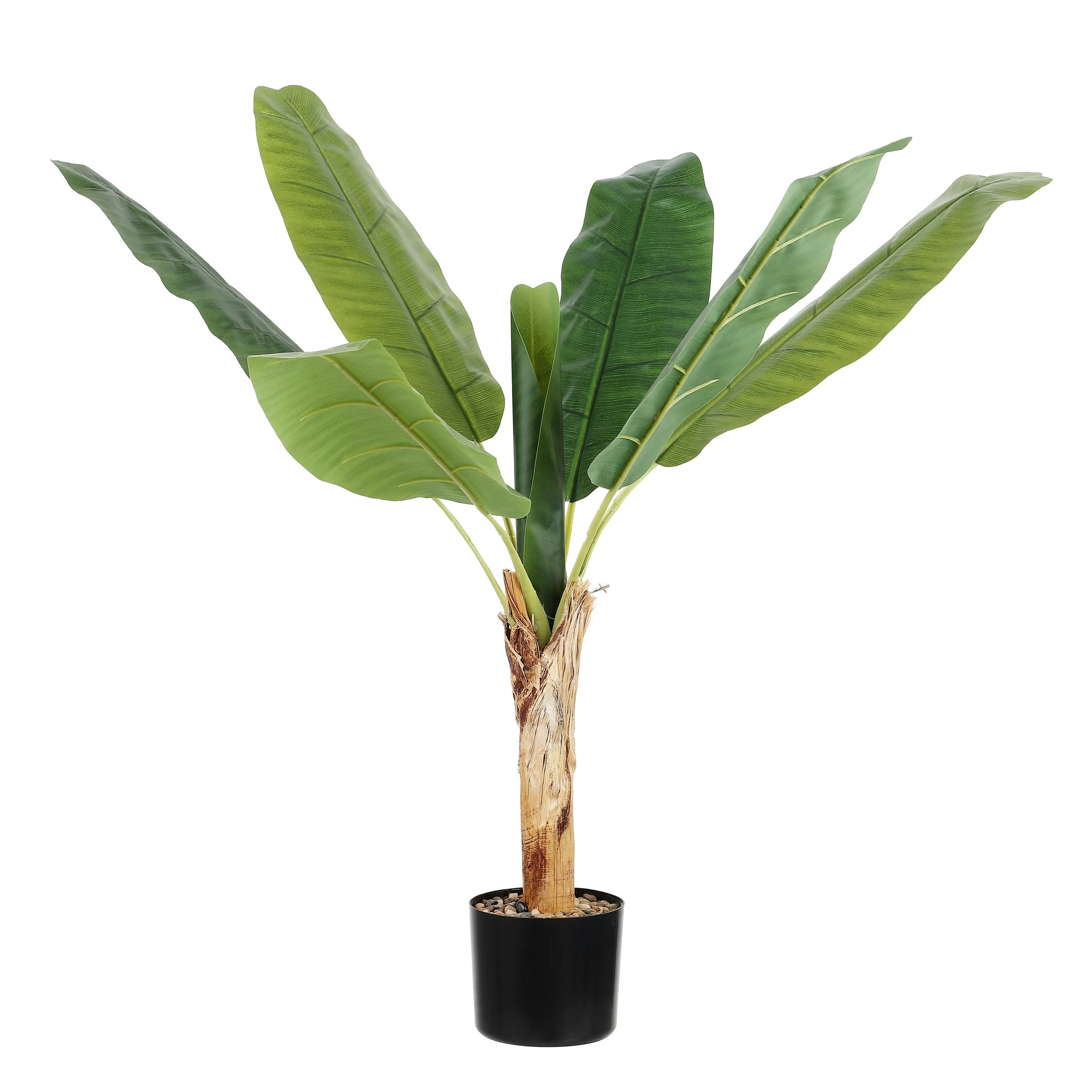 SAFAVIEH Faux Banana Leaf 40" Potted Tree, Green - Walmart.com